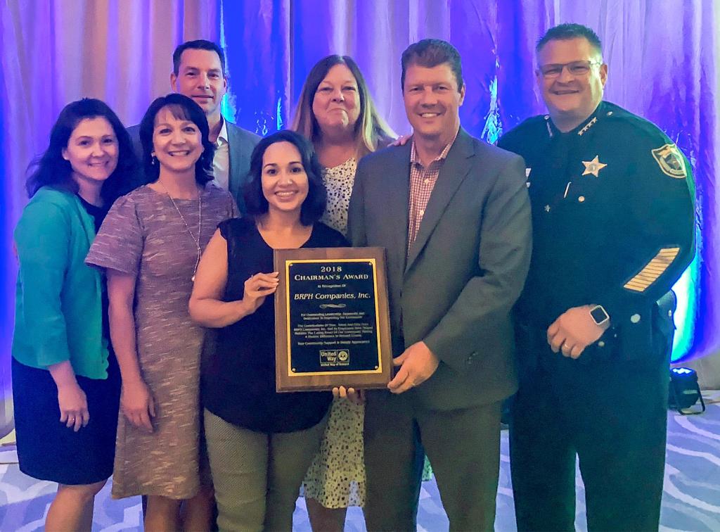 BRPH Presented with United Way’s 2018 Chairman’s Award for Community ...