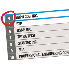 BRPH Ranked #4 in Aerospace Among ENR’s Top 500 Design Firms - BRPH
